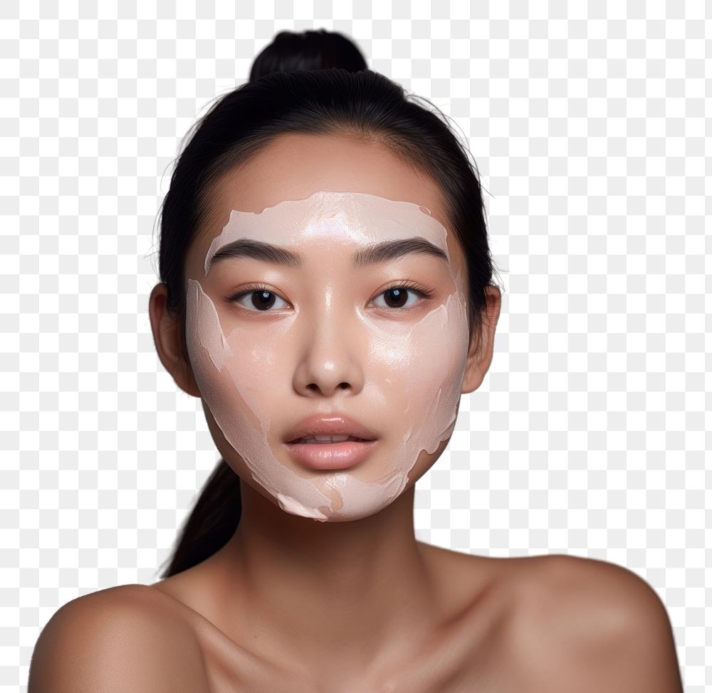 PNG Skincare portrait applying adult. | Premium PNG - rawpixel