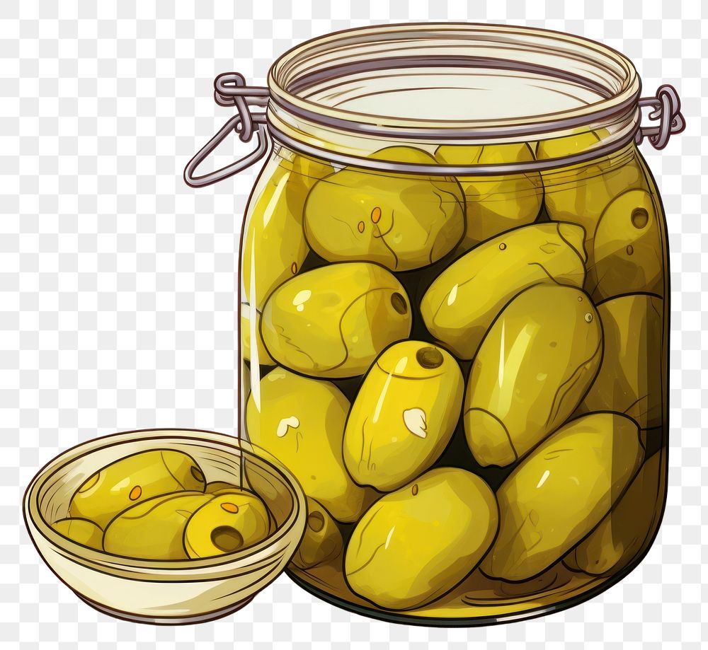 PNG Pickled olive food jar | Free PNG - rawpixel