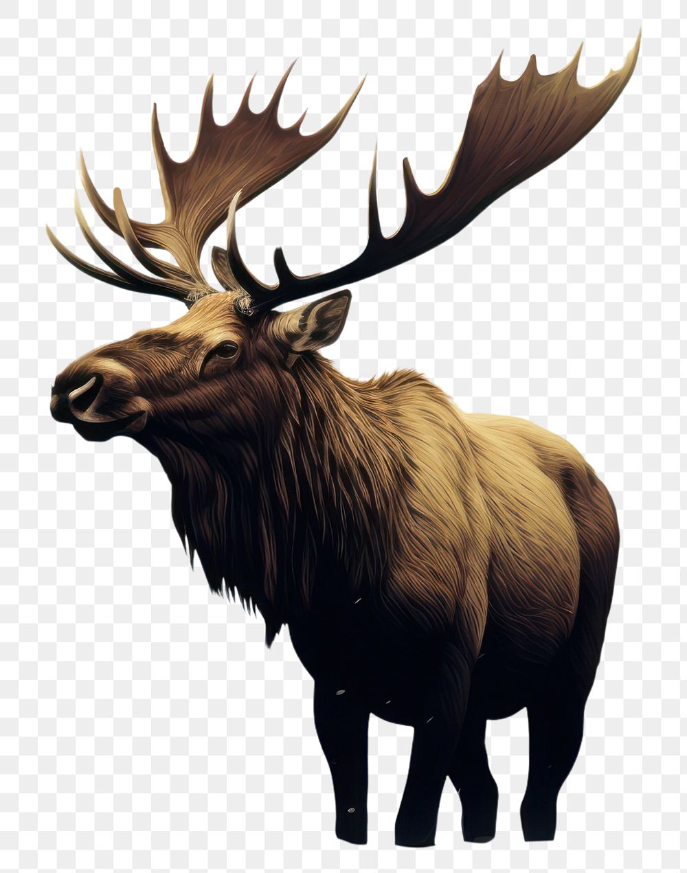 PNG Double exposure an moose | Free PNG - rawpixel