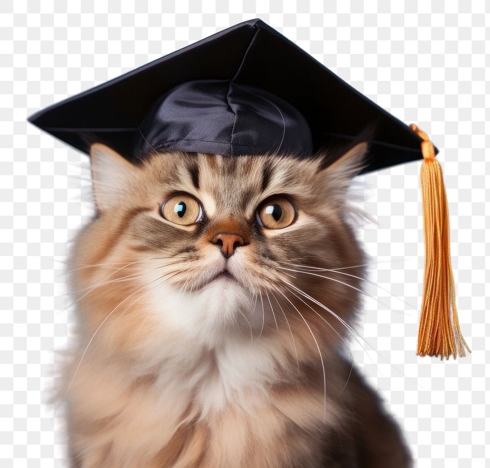 PNG Cute cat graduation cap | Free PNG - rawpixel