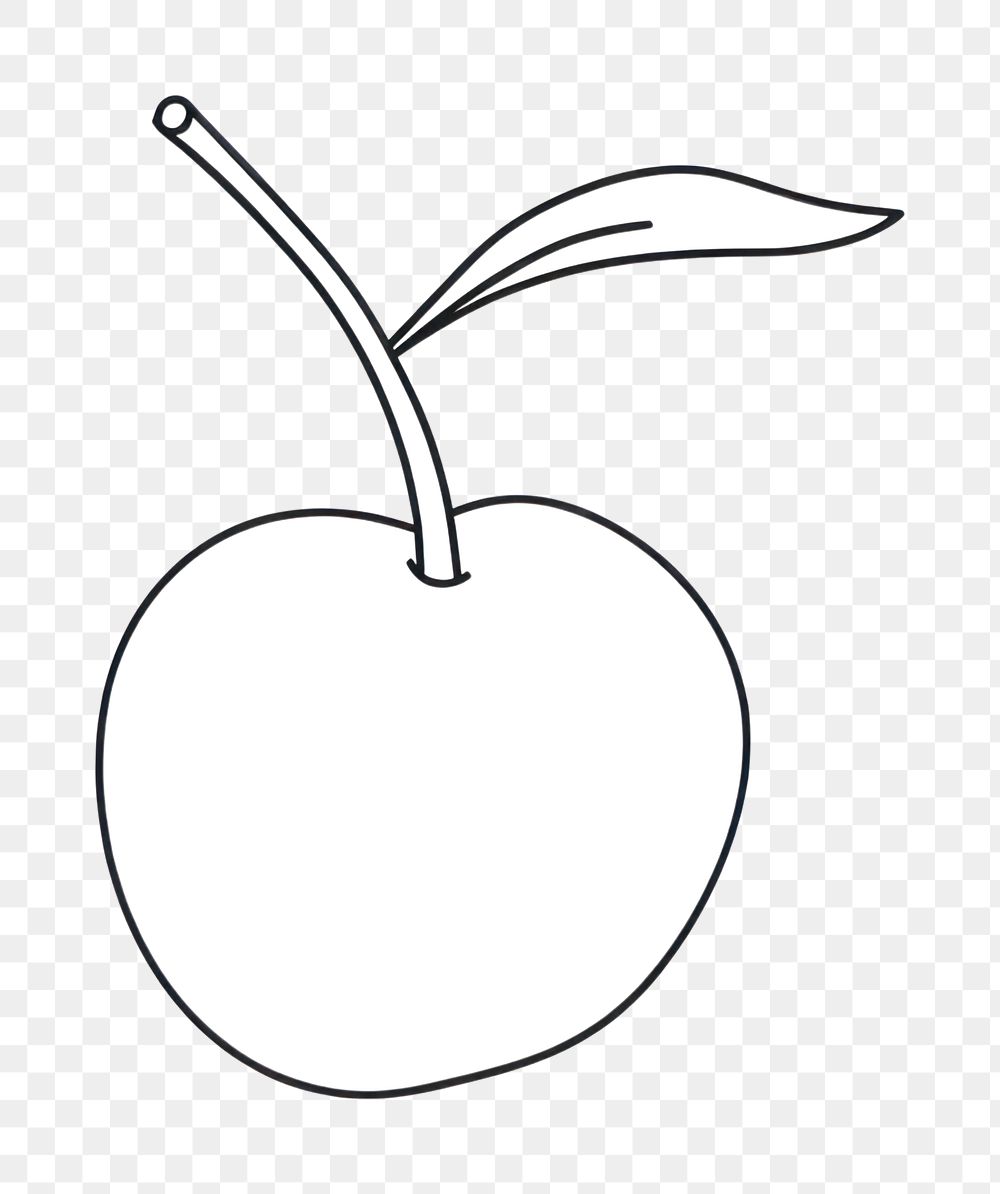 Minimal illustration cherry drawing sketch | Free PNG - rawpixel