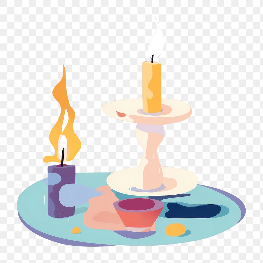 abstract drawing *candle* clipart style | Free PNG - rawpixel