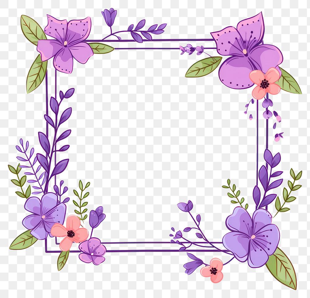 PNG Violet flower pattern purple | Free PNG - rawpixel