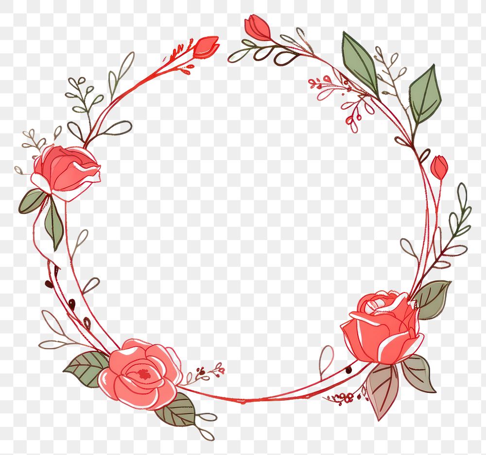 PNG Red rose pattern flower | Free PNG - rawpixel