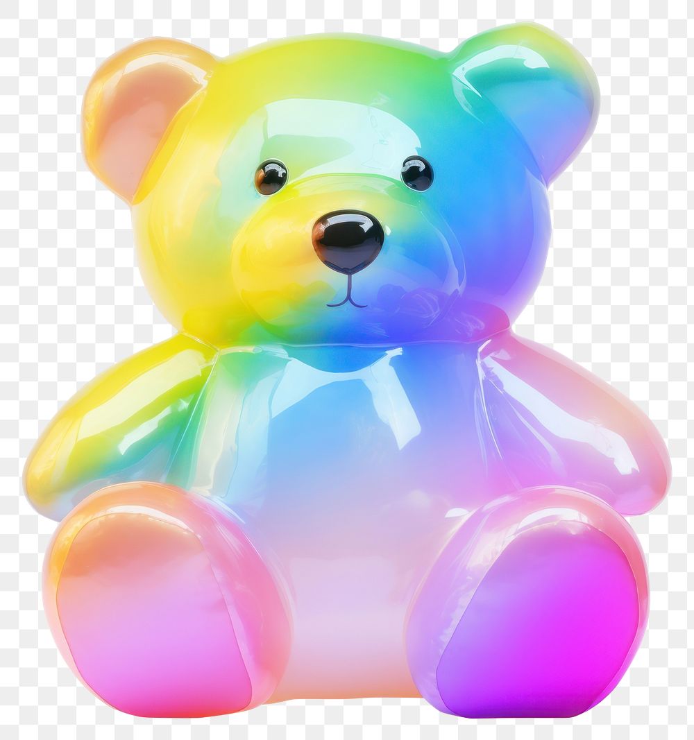 PNG Teddy bear toy rainbow | Premium PNG - rawpixel