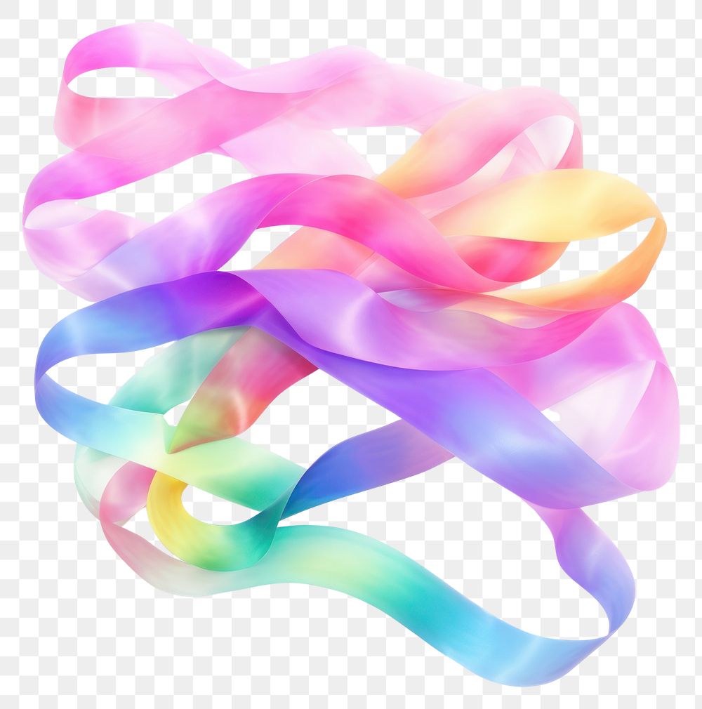 PNG Ribbon abstract rainbow celebration. | Free PNG - rawpixel