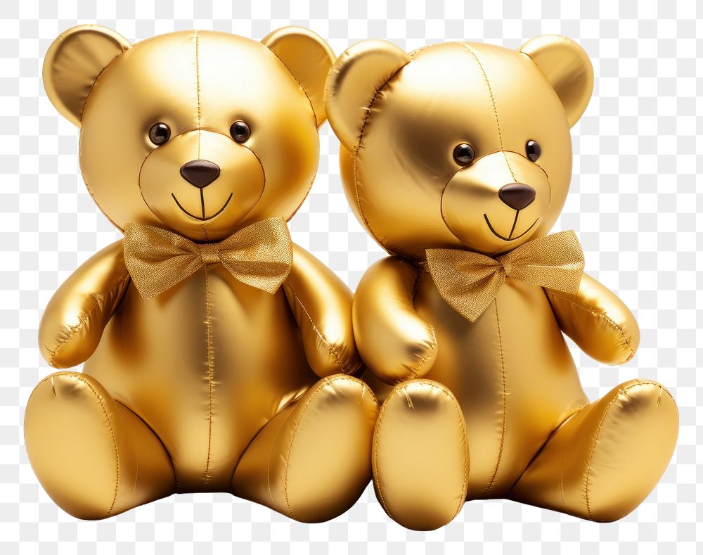 PNG Lover teddy bears gold | Free PNG - rawpixel