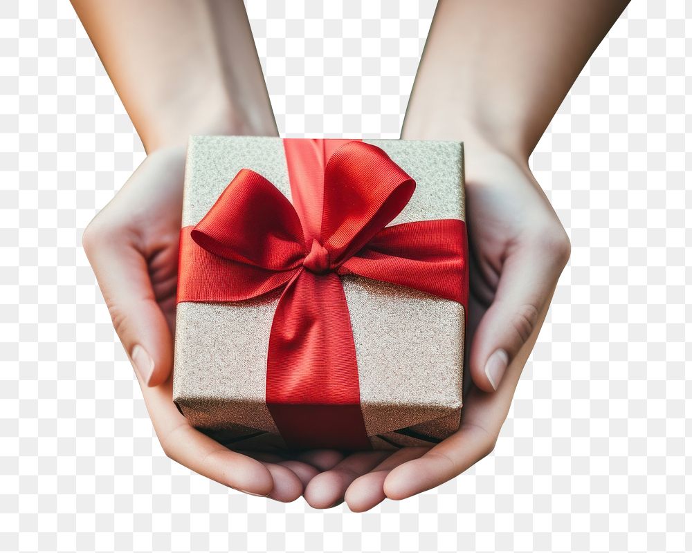 PNG Hand holding christmas gift | Free PNG - rawpixel