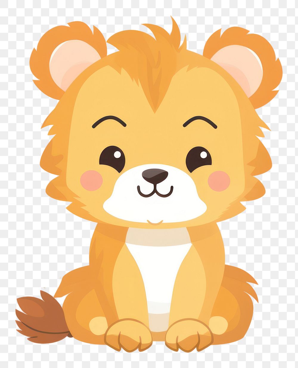 PNG Cute lion cub pattern | Free PNG - rawpixel