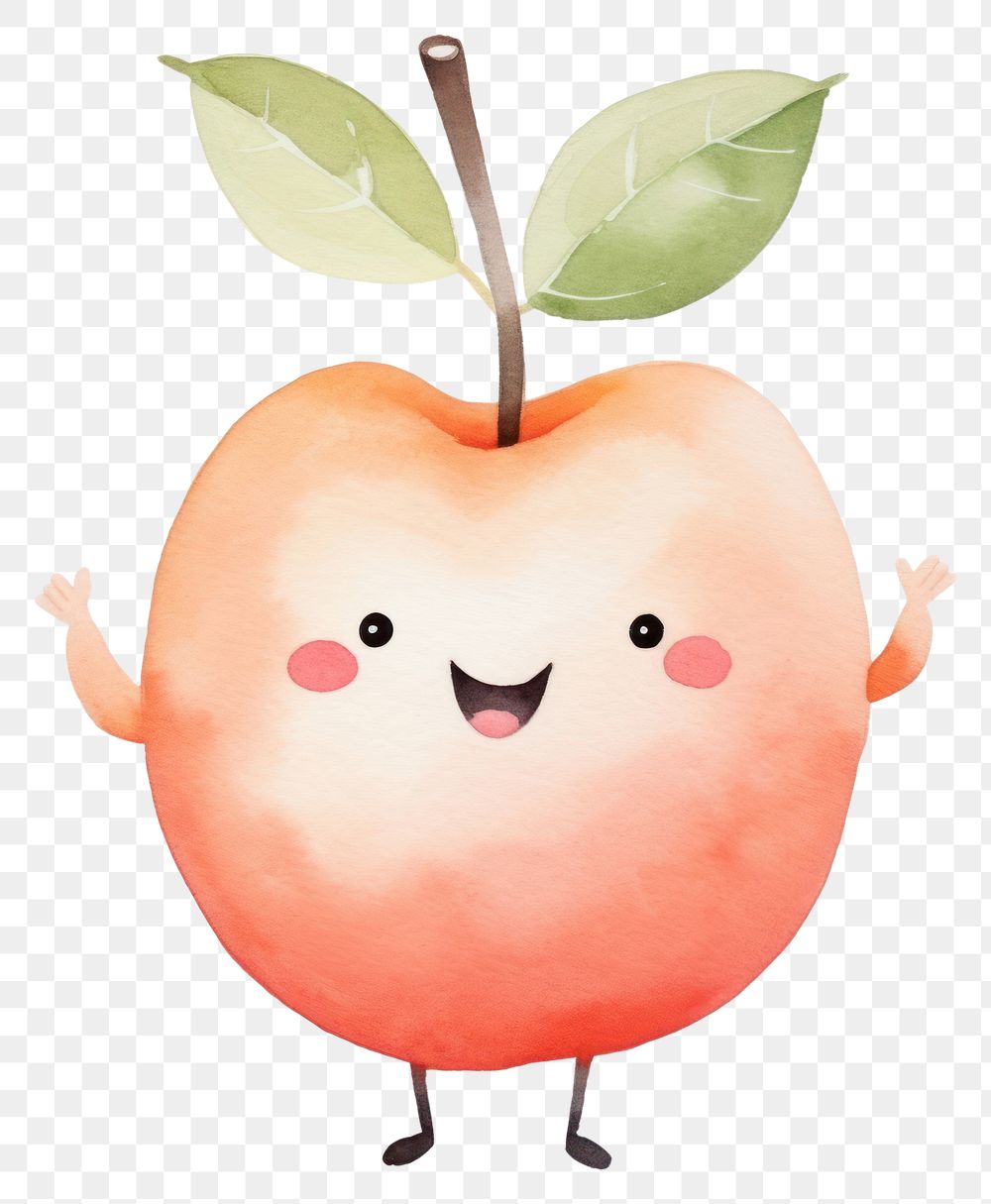 PNG Peach dancing apple fruit | Free PNG - rawpixel
