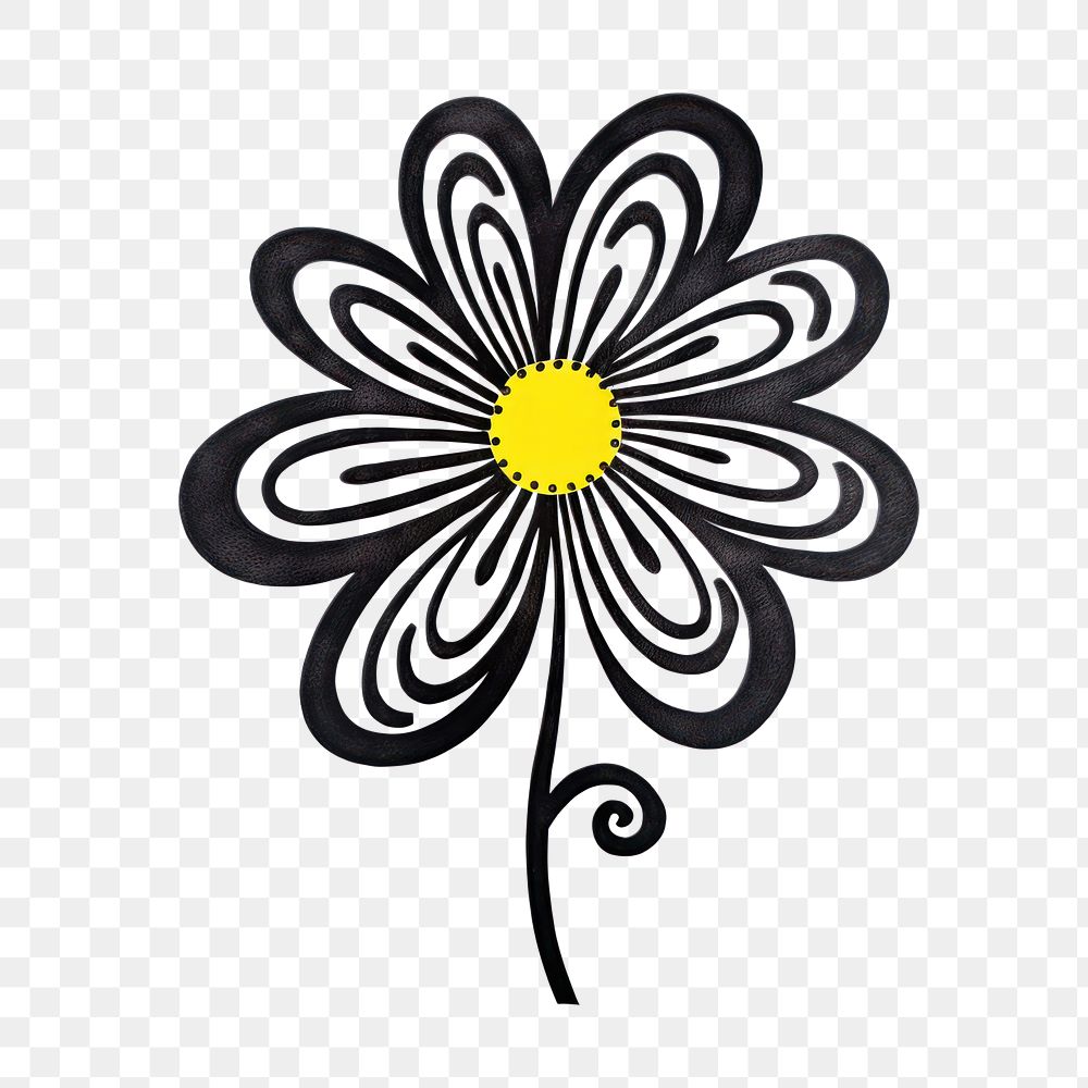 PNG Flower pattern daisy plant. | Premium PNG - rawpixel