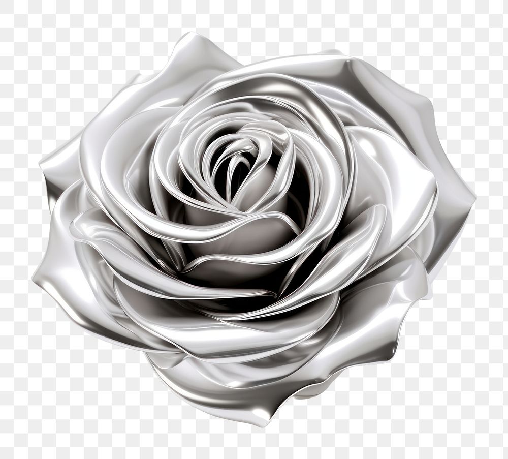PNG rose jewelry flower silver. | Premium PNG - rawpixel