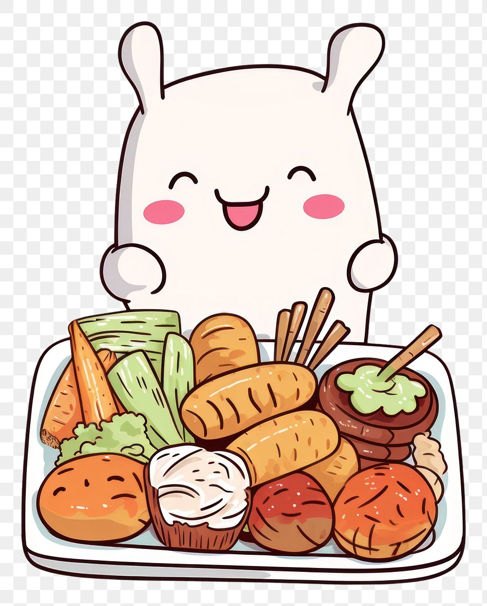 PNG Sunday roast cartoon food | Free PNG - rawpixel