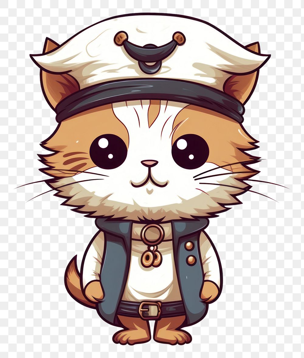 PNG Pirate cat cartoon drawing | Premium PNG - rawpixel