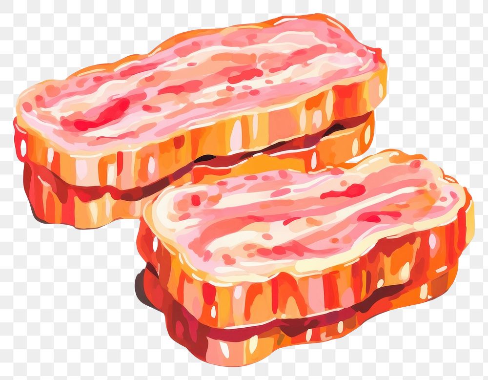 PNG Bacon cartoon food meat. | Free PNG - rawpixel