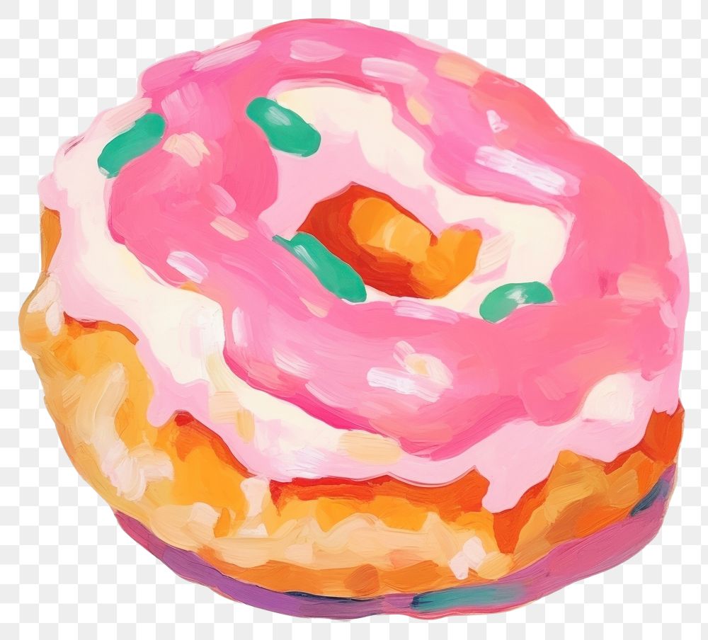 PNG Doughnut dessert cartoon donut. | Free PNG - rawpixel