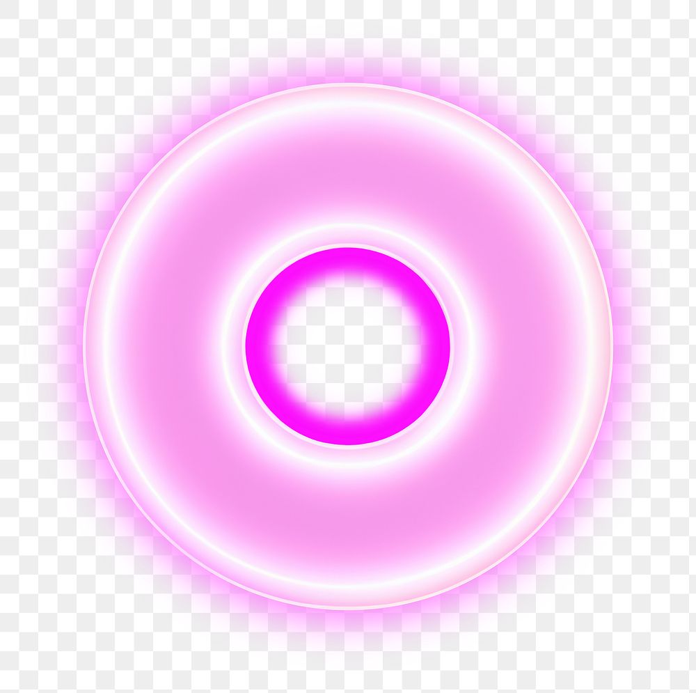 PNG Pastel neon donut light | Premium PNG - rawpixel