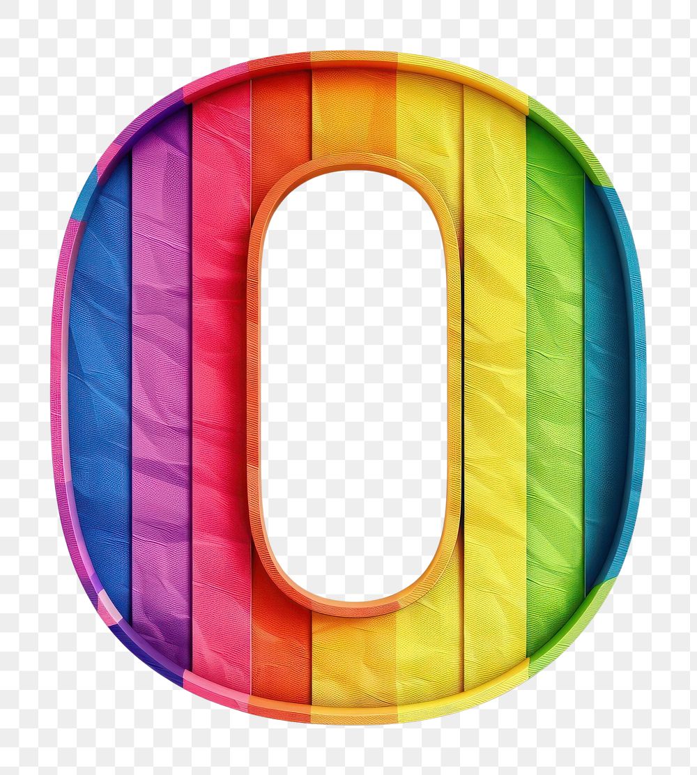Rainbow alphabet O clothing apparel | Free PNG - rawpixel