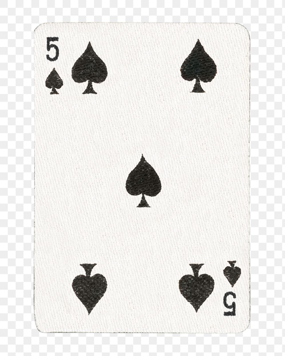 PNG 5 spade poker card | Premium PNG Illustration - rawpixel