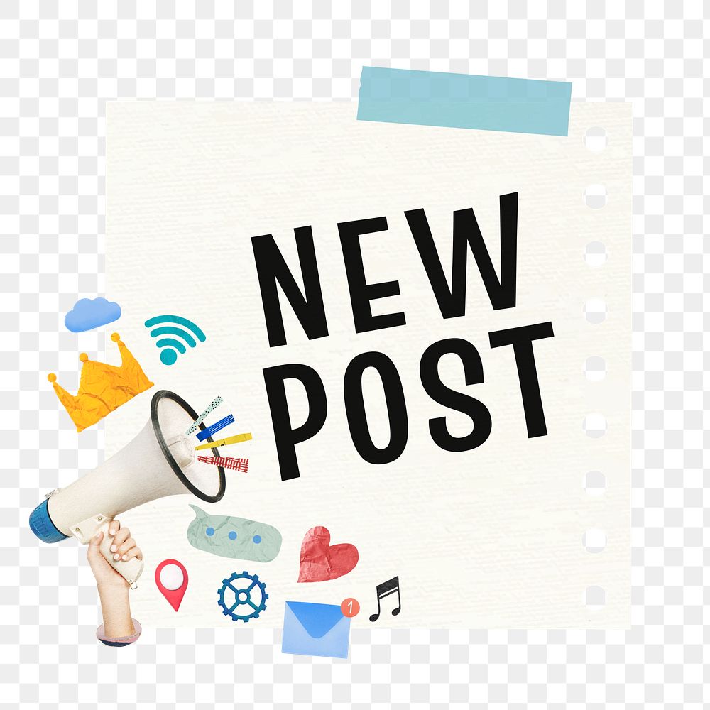 New post png digital marketing | Premium PNG - rawpixel