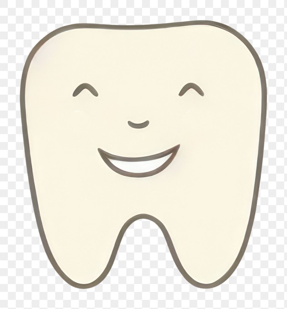 PNG Tooth illustrated smiling cartoon. | Free PNG - rawpixel