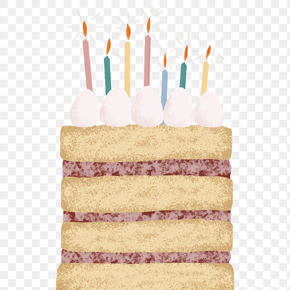 Birthday cake sticker png transparent | Premium PNG Sticker - rawpixel