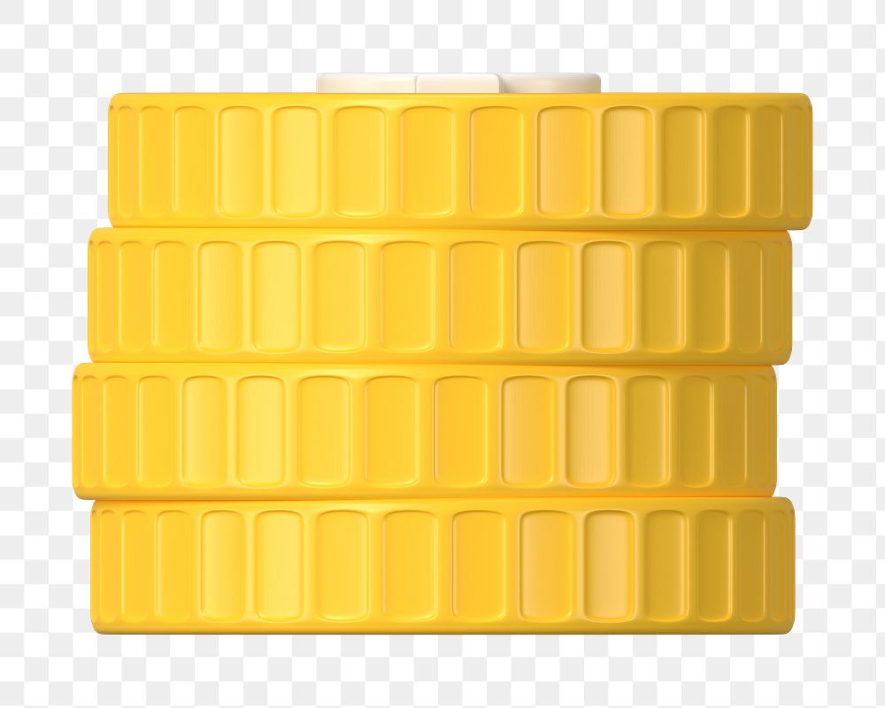 Stacked coins png, 3D clipart, | Premium PNG Sticker - rawpixel