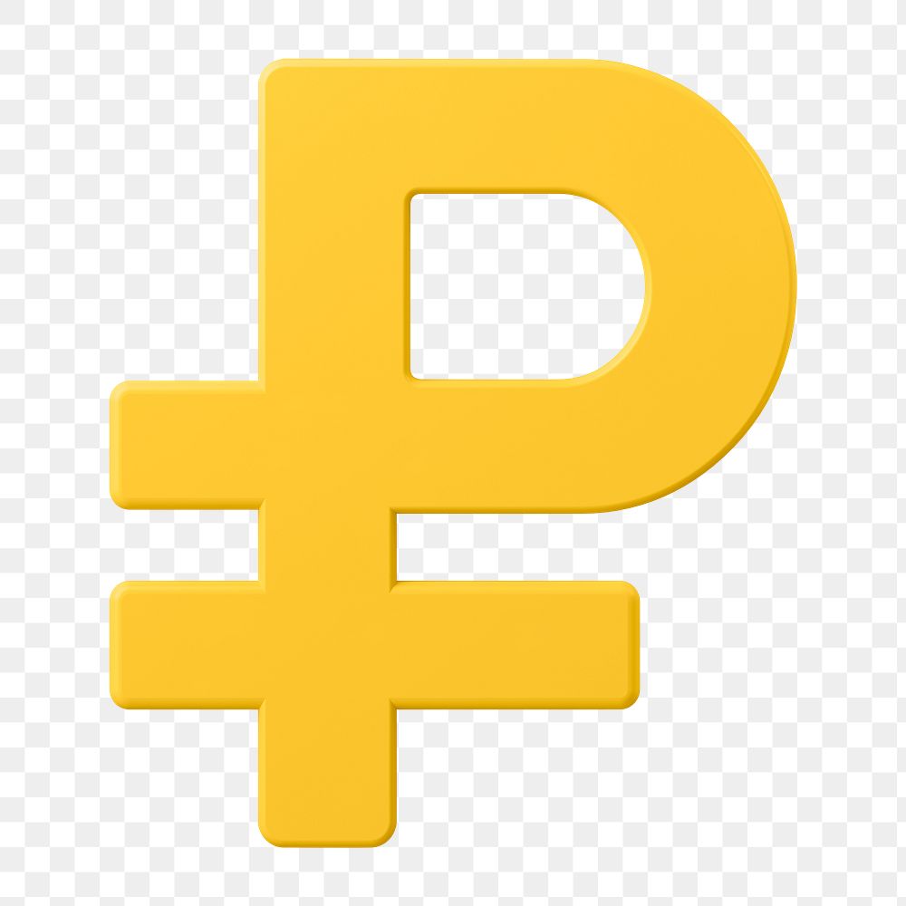 Russian Ruble png sign clipart, | Premium PNG Sticker - rawpixel