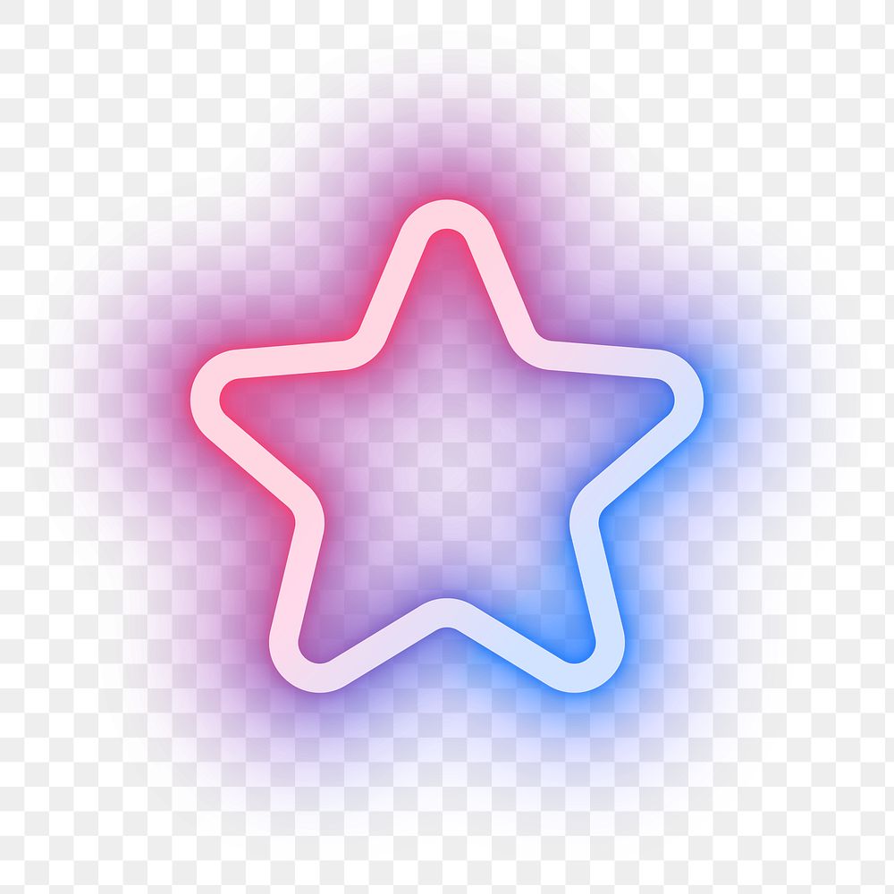 Star neon pink icon png | Premium Icons Sticker - rawpixel