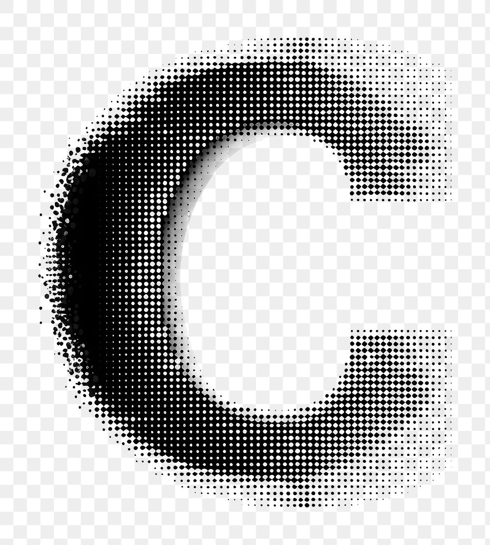 Halftone letter C backgrounds text | Free PNG - rawpixel