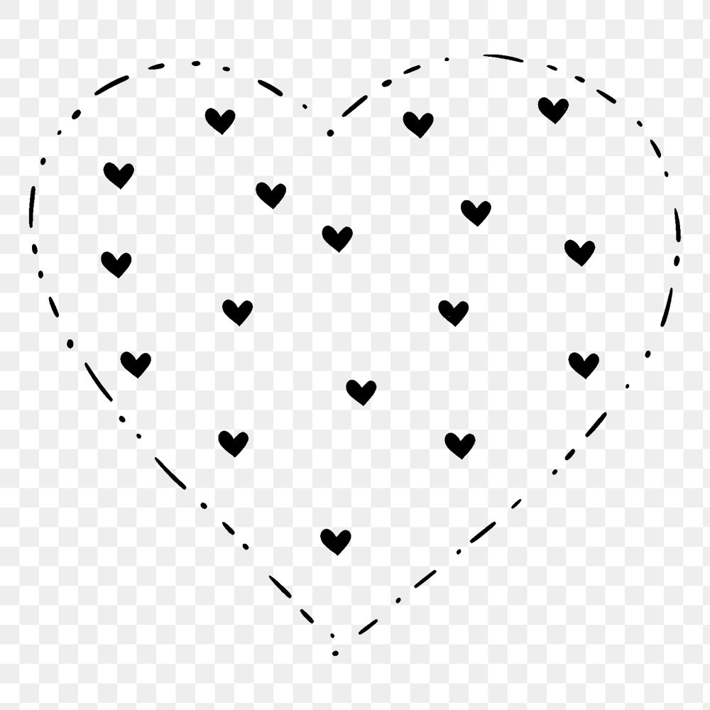 Heart stencil person symbol. | Premium PNG - rawpixel