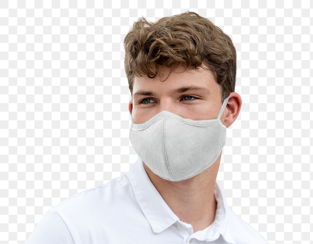 Man png, wearing face mask, | Premium PNG Sticker - rawpixel