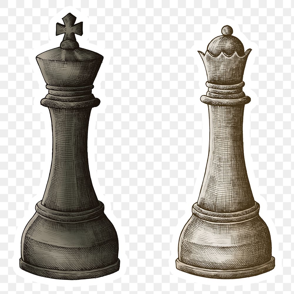 Vintage drawing chess sticker png | Premium PNG Sticker - rawpixel