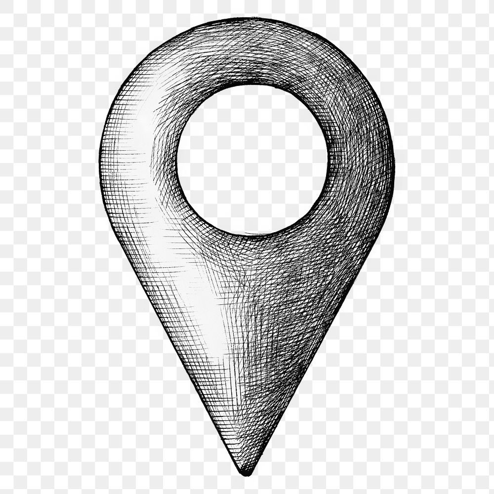 Png geotag vintage sketch clipart | Free PNG Sticker - rawpixel
