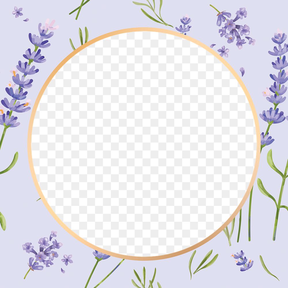 Lavender Flower Border Design