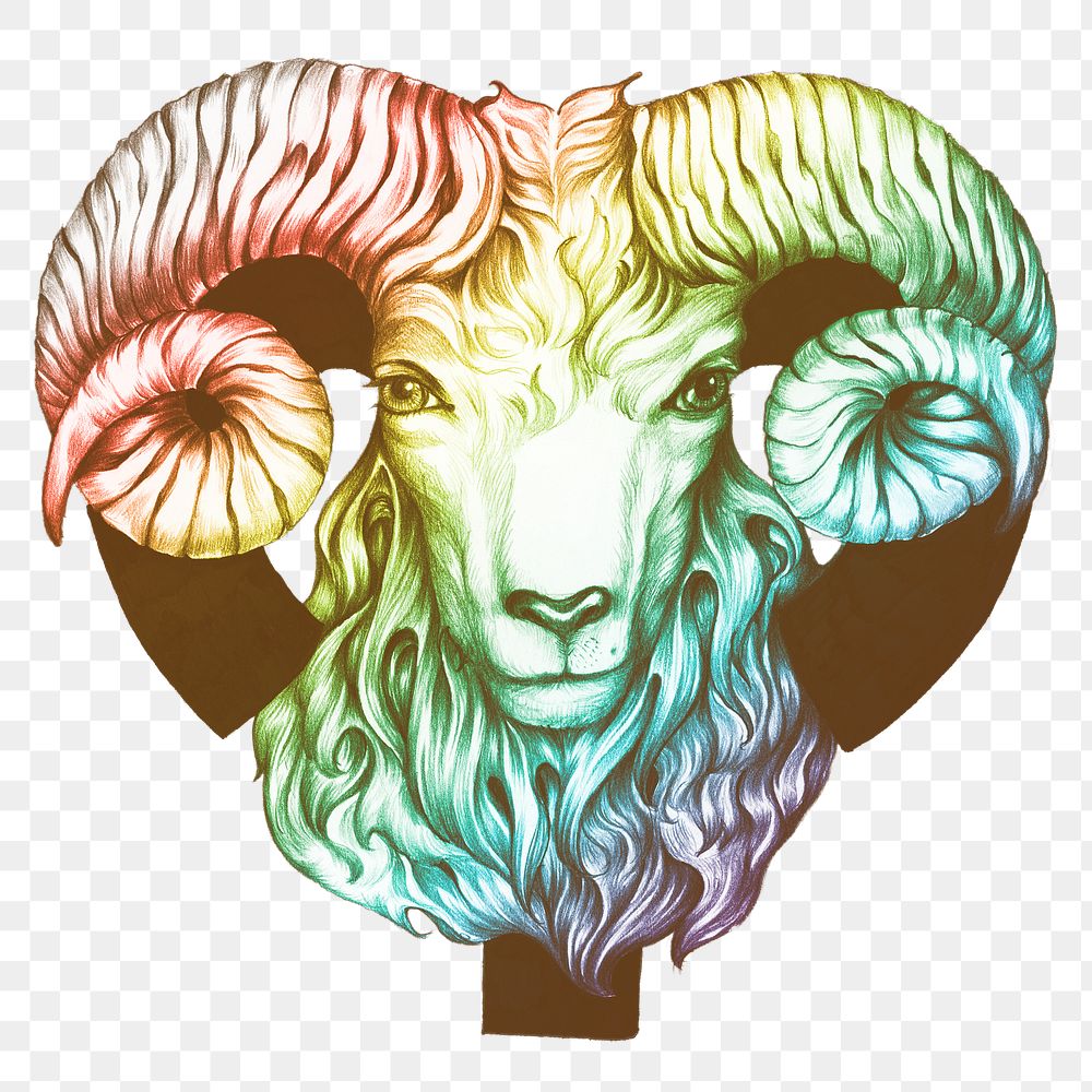 Png Aries zodiac sign sticker | Premium PNG Sticker - rawpixel