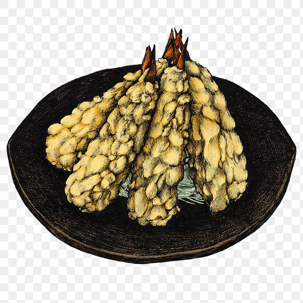 Colorful Japanese tempura transparent png | Free PNG Sticker - rawpixel