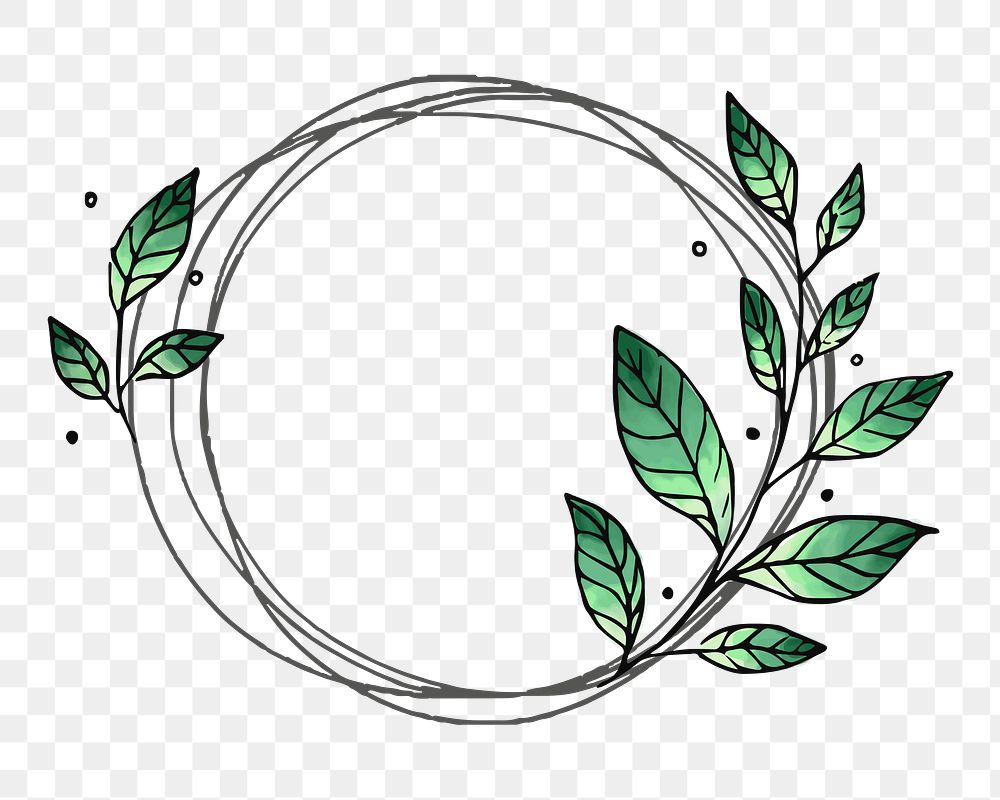 Doodle circle frame png clipart, | Free PNG - rawpixel