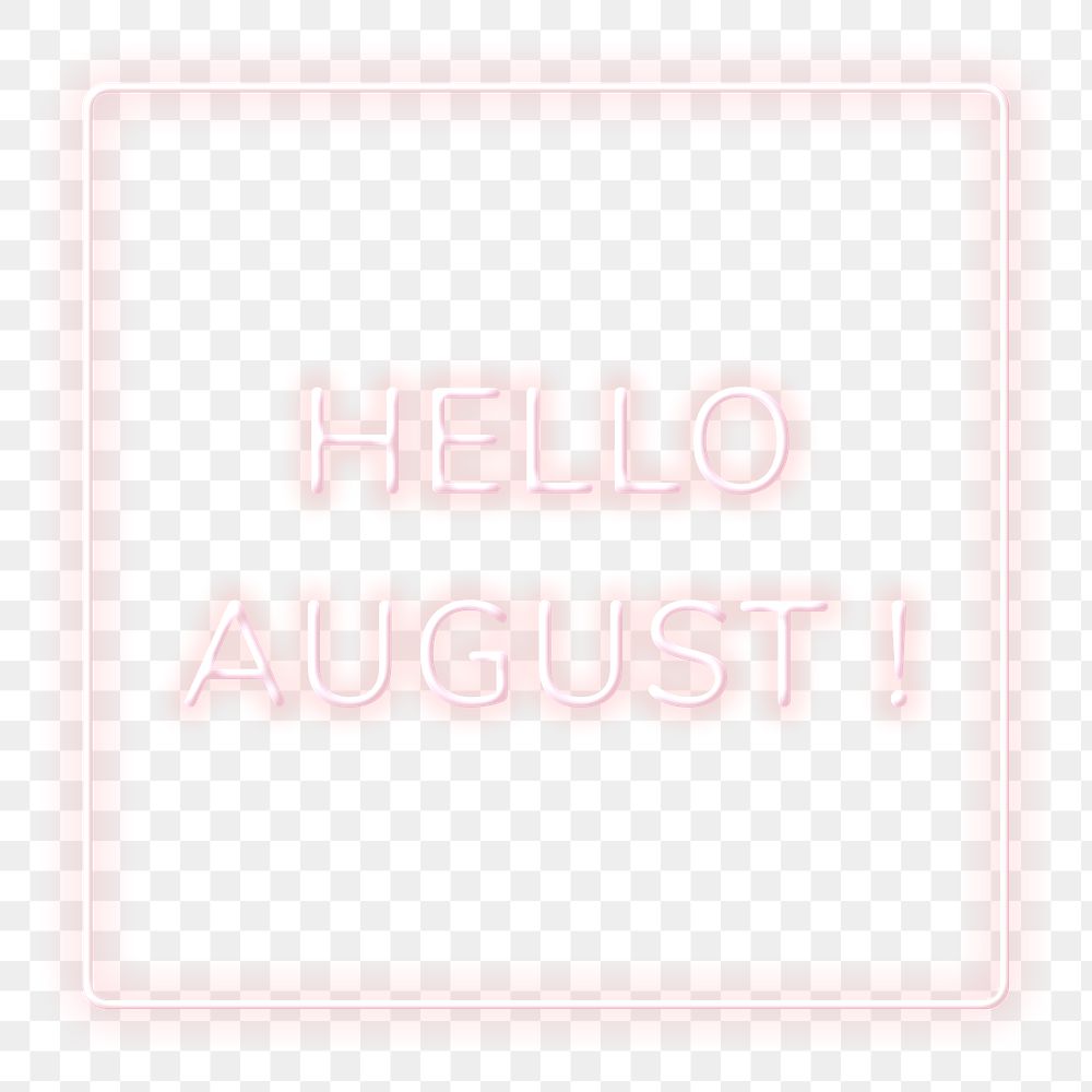 Frame with Hello August! png | Free PNG - rawpixel