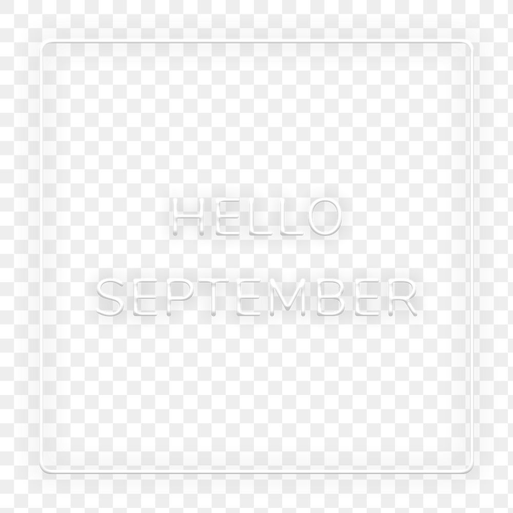 Frame with Hello September png | Free PNG Sticker - rawpixel
