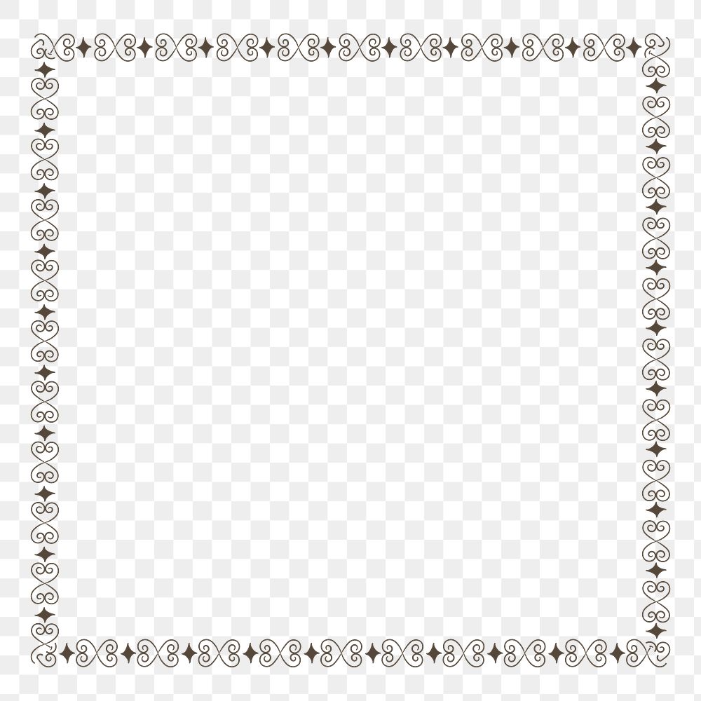 Vintage black frame design element | Free PNG - rawpixel