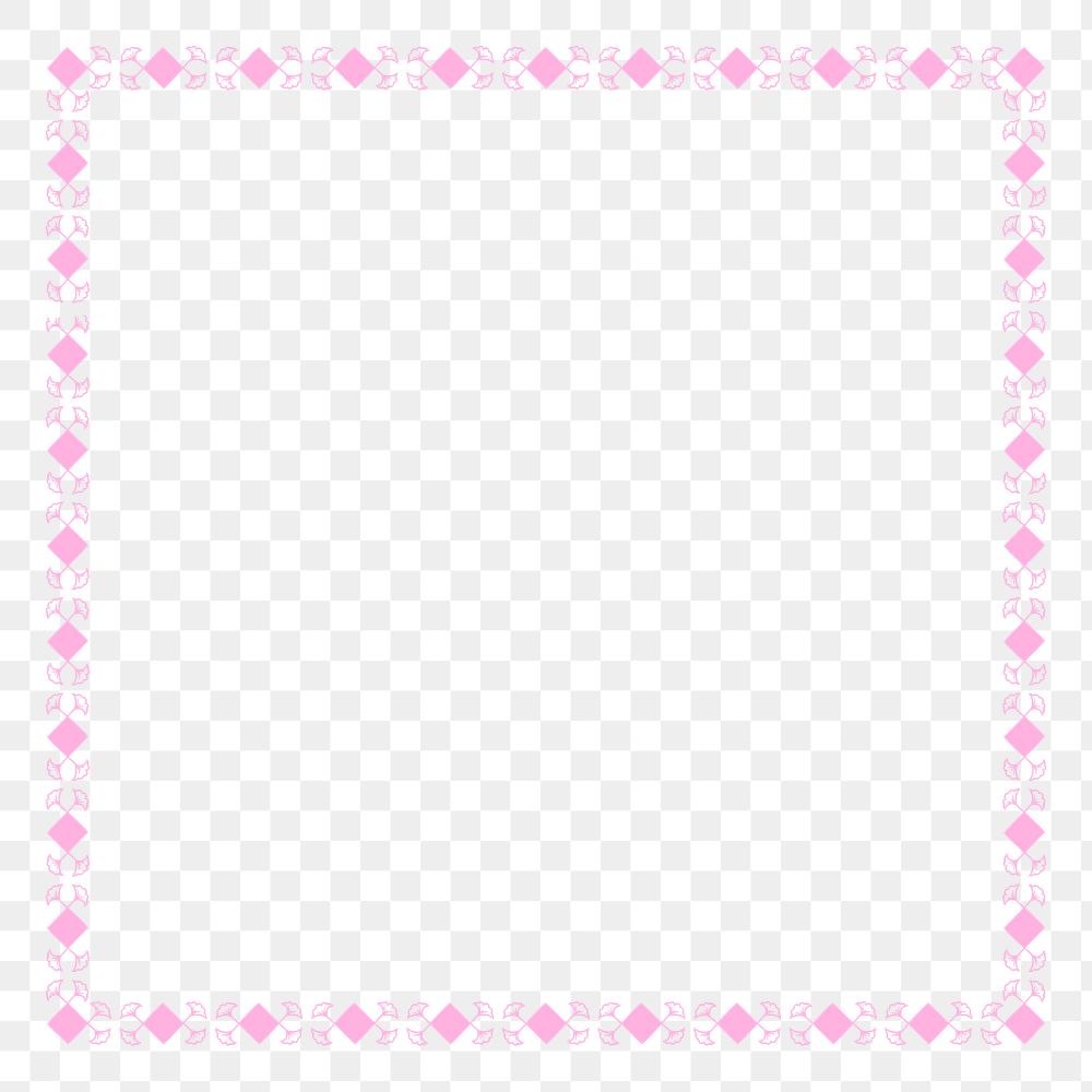 Pink ornamental frame design element | Free PNG - rawpixel