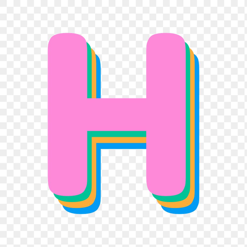 Png h font rounded typography | Free PNG Sticker - rawpixel
