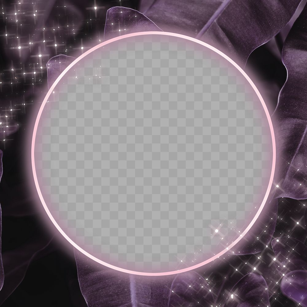 Purple neon transparent frame png | Free PNG - rawpixel