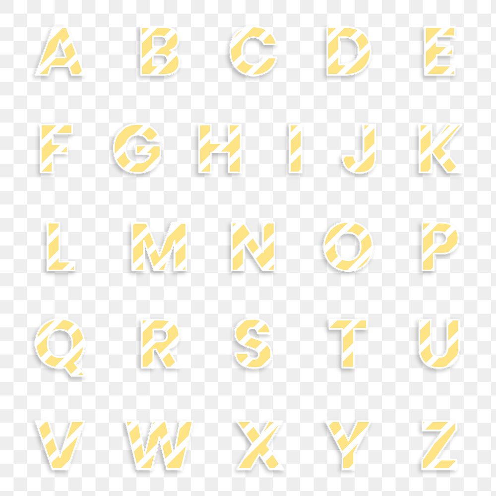 Abc font set illustration png | Free PNG - rawpixel