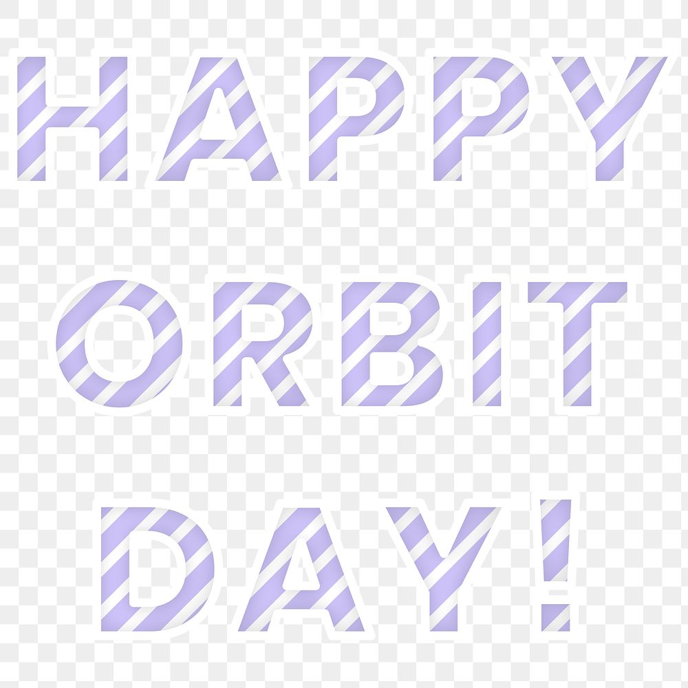 Happy orbit day png word | Free PNG Sticker - rawpixel