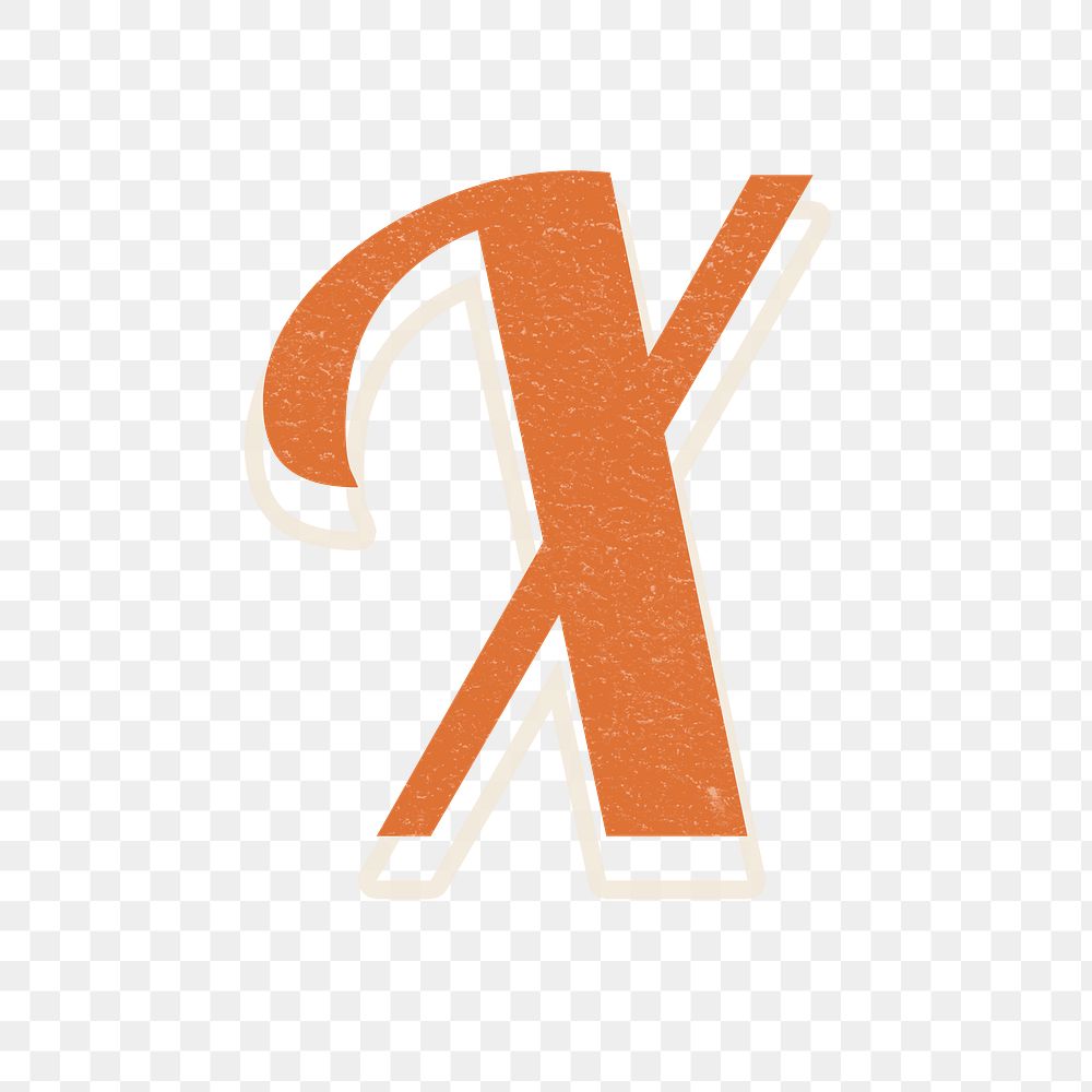 Letter X bold font lettering | Free PNG Sticker - rawpixel