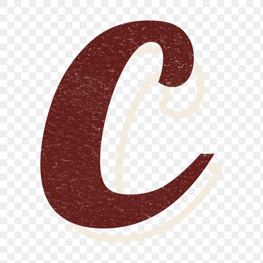 Alphabet letter C vintage handwriting | Free PNG Sticker - rawpixel