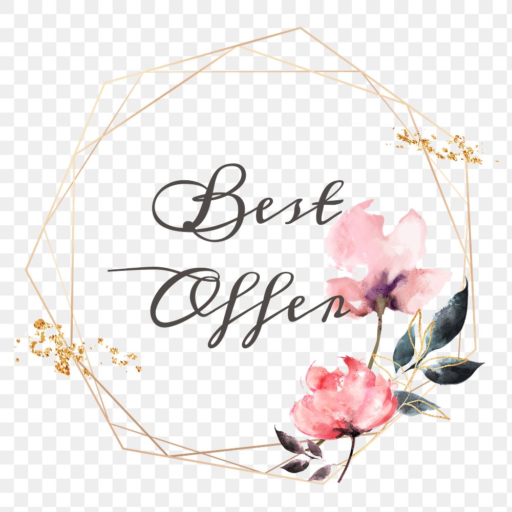 Best offer png floral frame | Free PNG - rawpixel