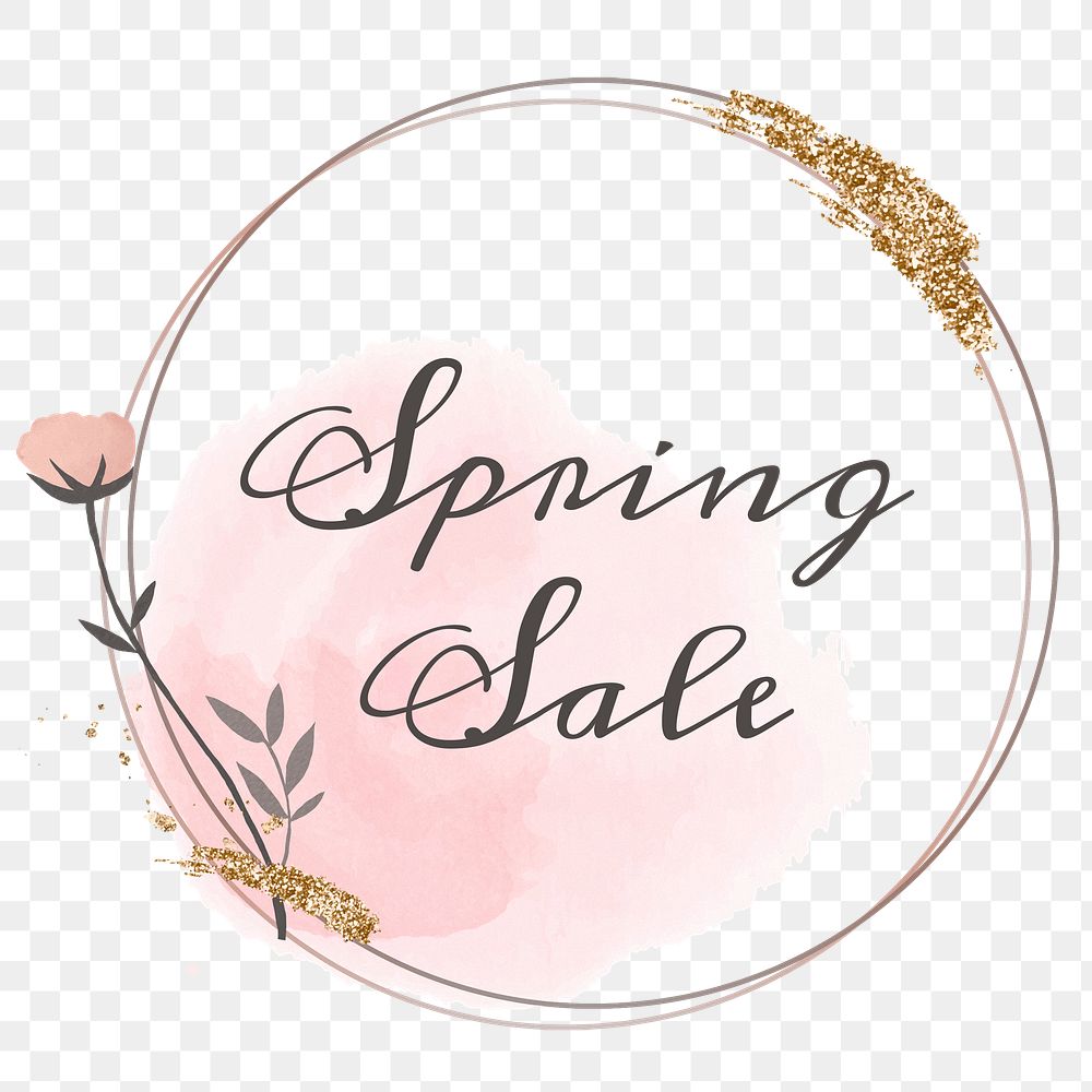 Spring sale png floral frame | Free PNG - rawpixel